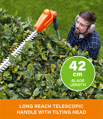 Flymo SABRE CUT XT 20v Cordless Articulating Hedge Trimmer 420mm Hedge Trimmers