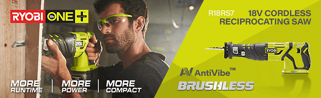 Ryobi one+ 18v brushless reciprocating saw store